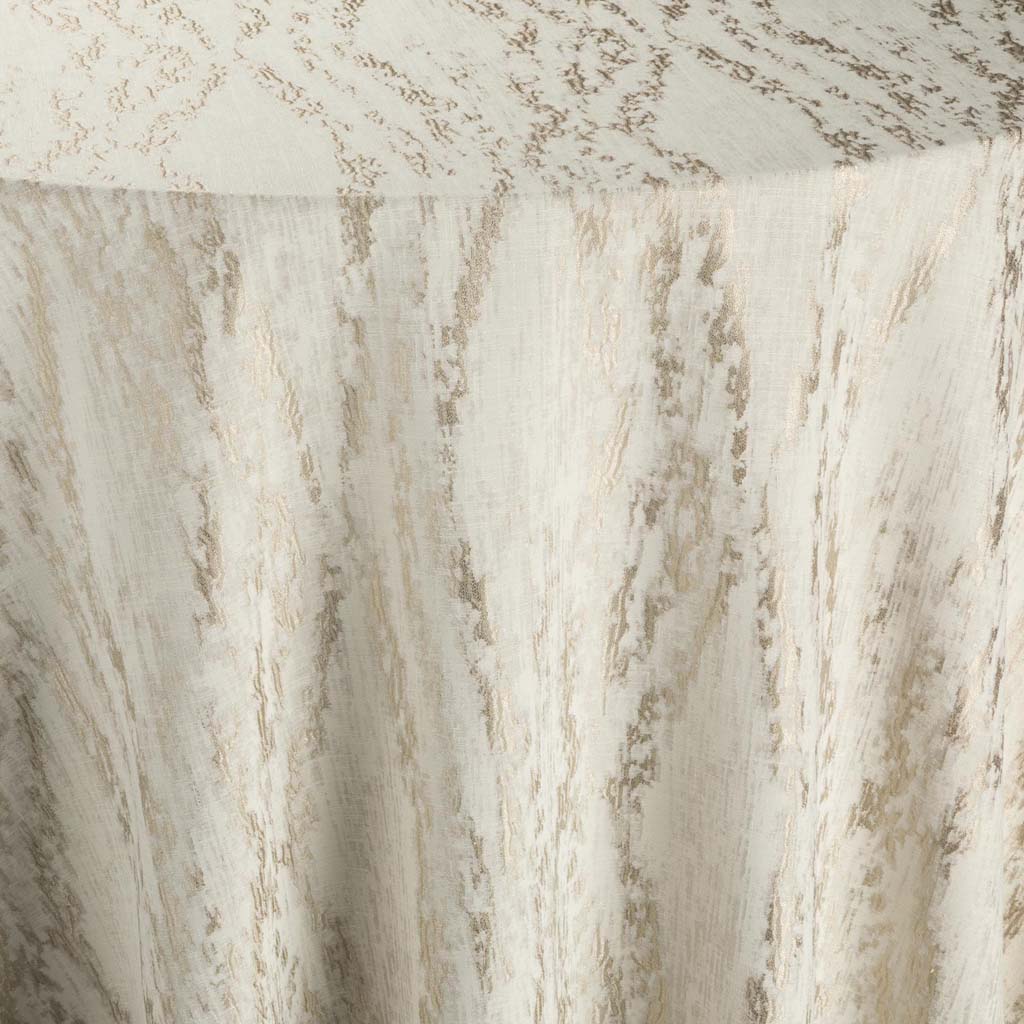 Baylis Rain Taupe Table Linen - The Event Rental Co.