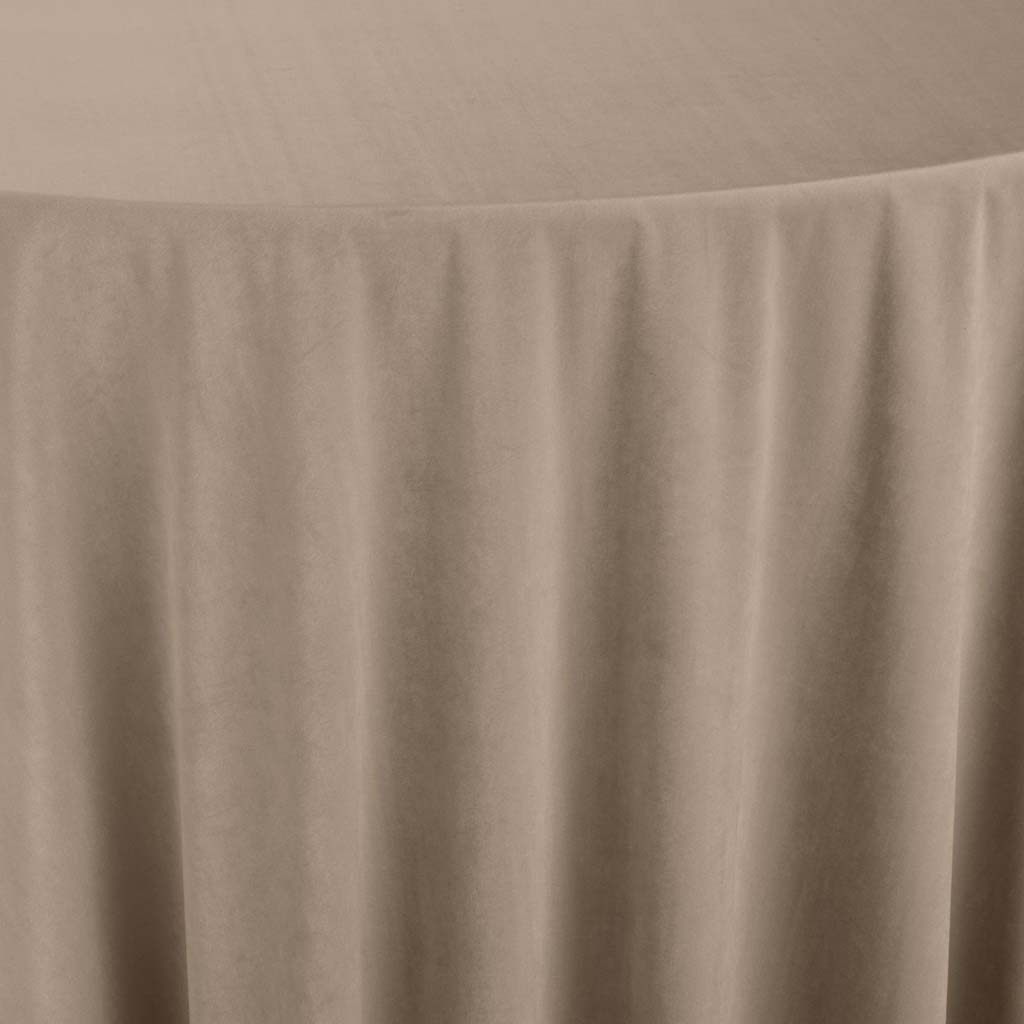 Velvet Beige Table Linen - The Event Rental Co.