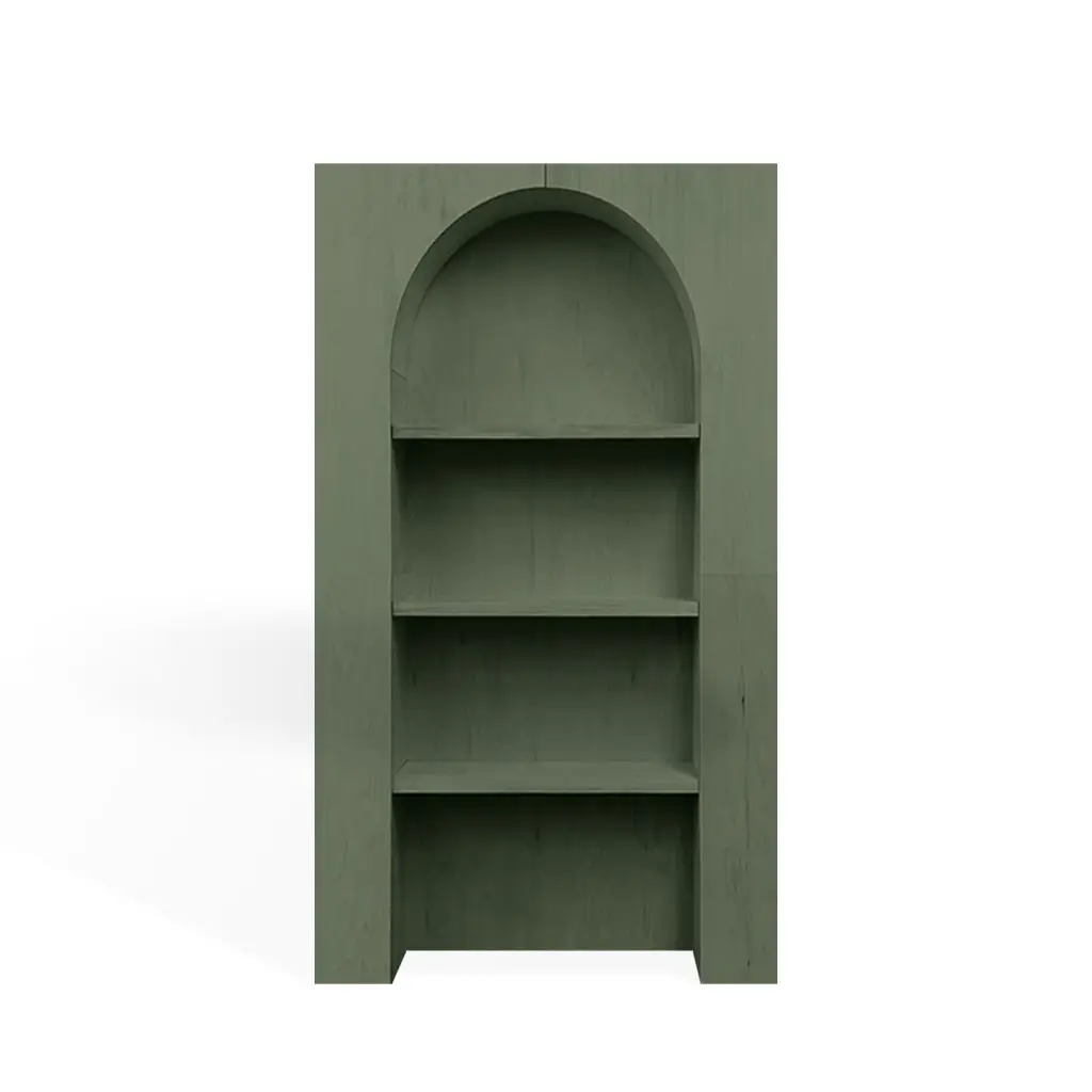 Braxton 8' Sage Bookcase - The Event Rental Co.